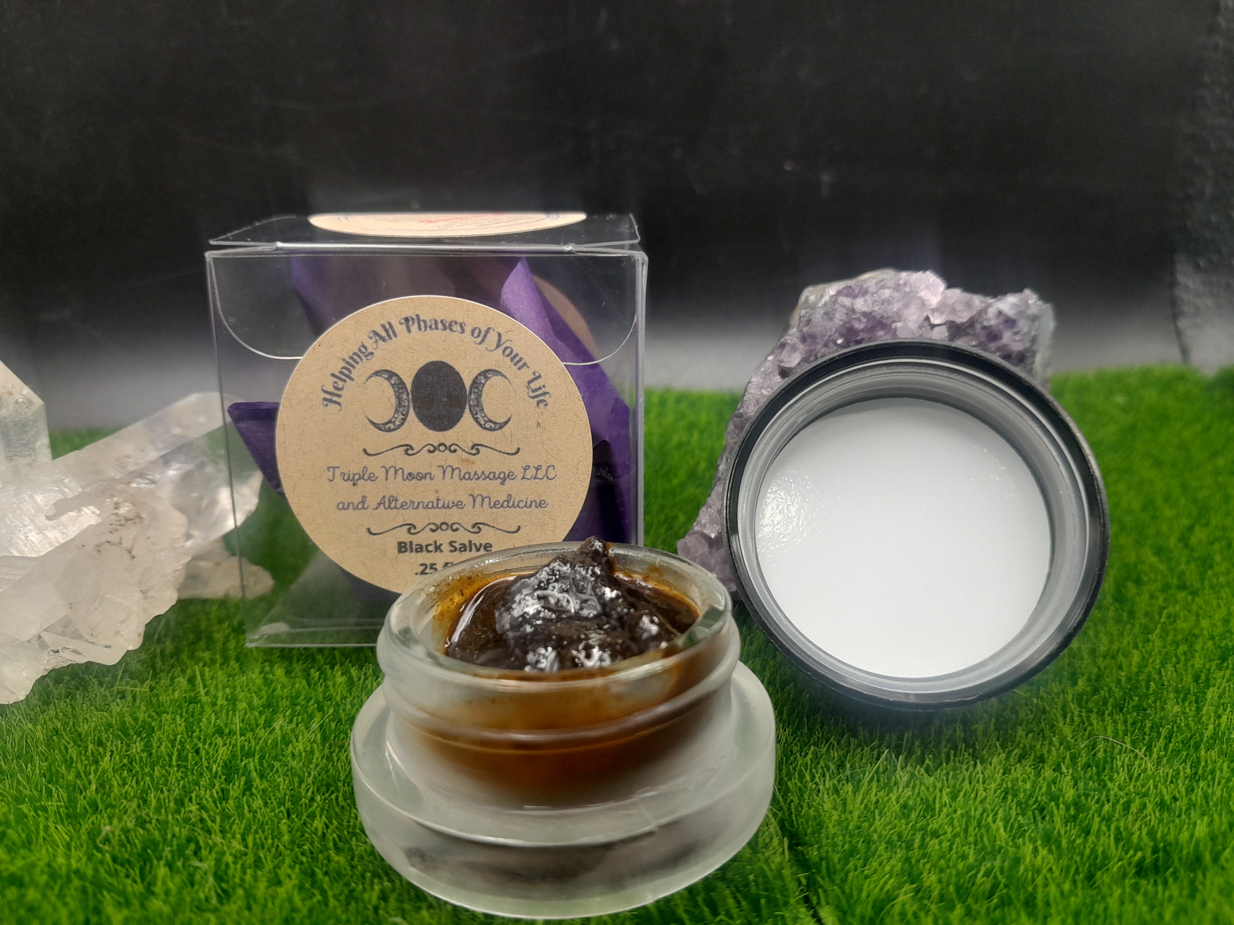 Black salve Blood root drawing salve – Triple Moon Massage LLC